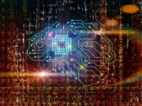 Cpu Over Number Stock Illustration Illustration Of Connection 200634535