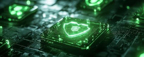 Close Up View Of A Virtual Firewall Interface With Glowing Elements Showcasing Network Security