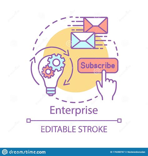 Enterprise Concept Icon Stock Vector Illustration Of Membership