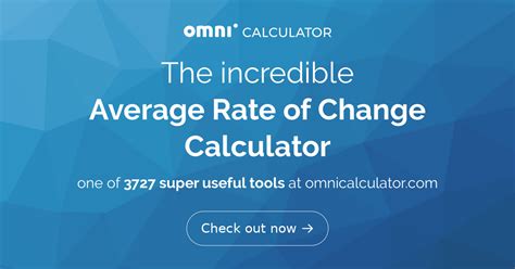 Average Rate Of Change Calculator