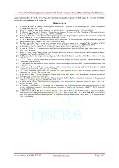 new secure proxy signature scheme with fault tolerance based on