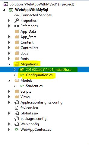 Code First Migration Asp Net Mvc With Entity Framework And Mysql