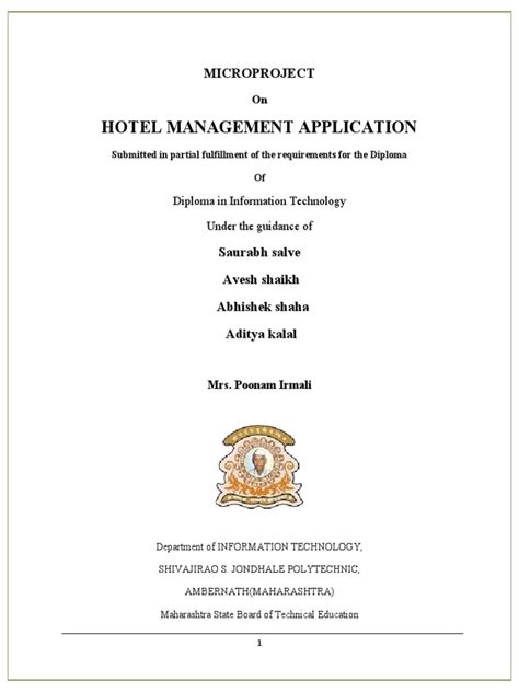 Hotel Management Application Microproject Pdf Graphical User Interfaces Icon Computing