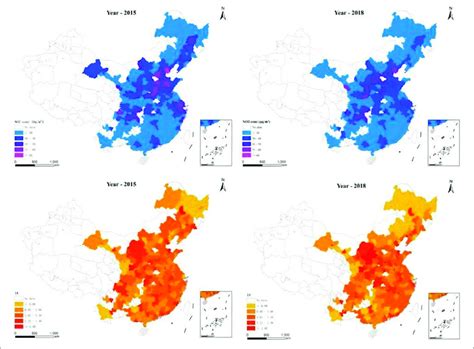 Spatial Distribution Of Industrial Agglomeration Level And Nitrogen Download Scientific