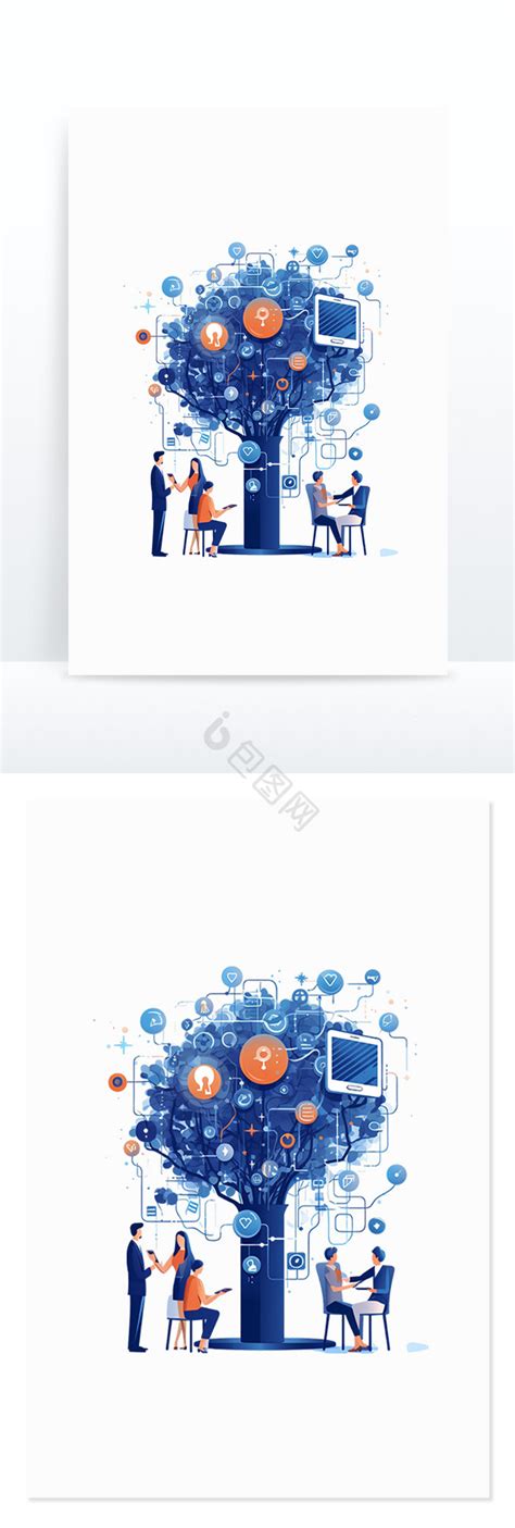 大数据推动科技免抠png下载 包图网