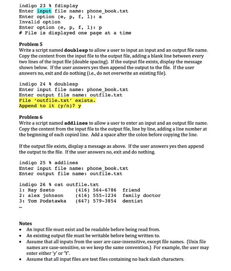 Solved Unix Shell Scripts All Problems Have The Same Weight