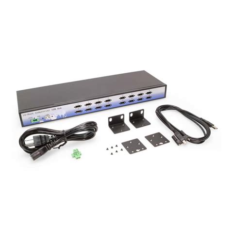 Port Usb Rack Mountable Hub W Internal Power Supply Esd Surge Protection Port Status