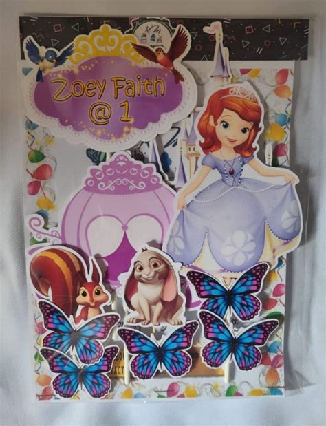 Sofia The First Customize Cake Topper Lazada Ph