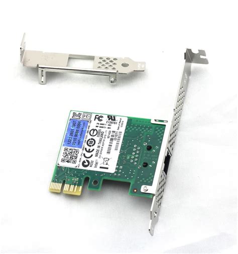 Aruentex Intel I210 T1 Gigabit Ethernet Network Card Nic Single Port Rj45 Pci Express 2 1 X1