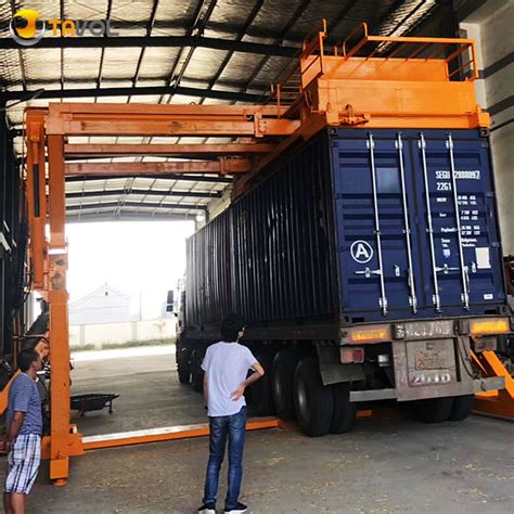 20ft container tilter hydraulic container tilter for loading and unloading material china
