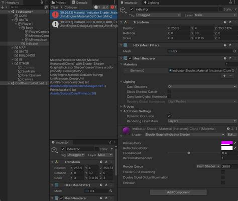 Why Is My Shader Materials Variable Inaccessible Via Script Unity Engine Unity Discussions