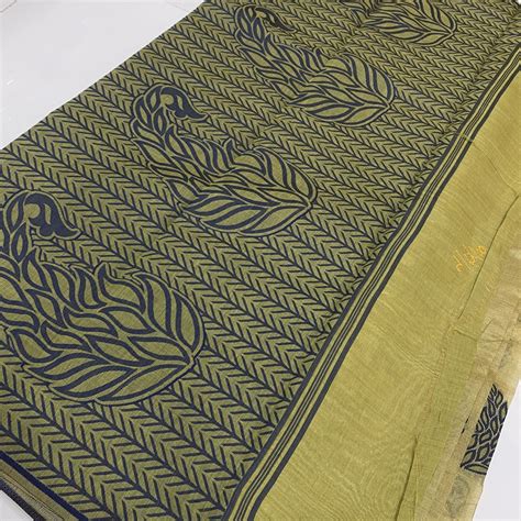 Kota Tissue Mango Weaves Temple Border Saree For Festive Elegance