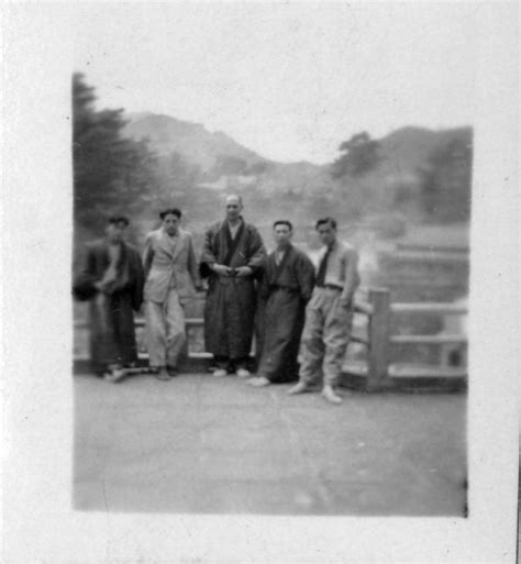 Five Men Stand Near Railing Harry S Truman