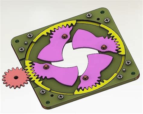 D70t8b4ty2 Motorized Manually Open Close Shutter Cnc Machining 3d Model 3d Printable Cgtrader