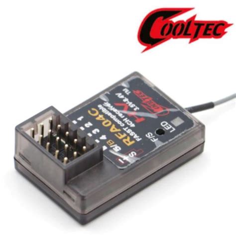 CoolTech RFA04C 4CH Compatible Receiver For FASST Futaba T8FG T10CG 14SG T14MZ 3PK 4PK RC HOPEZ