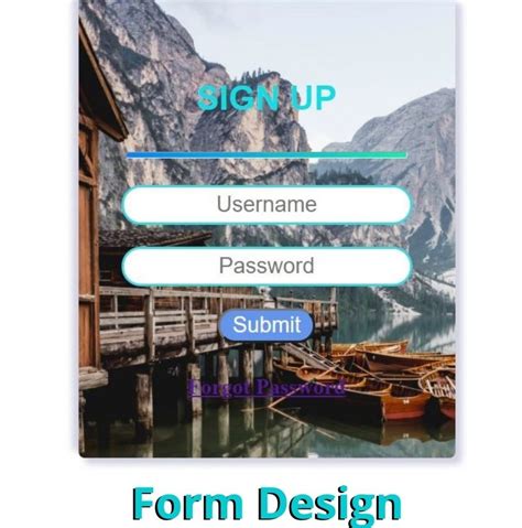 Simple Login Form In Html With CSS Source Code