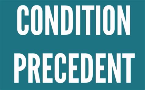 Condition Precedent And The Automatic Termination Of A Contract