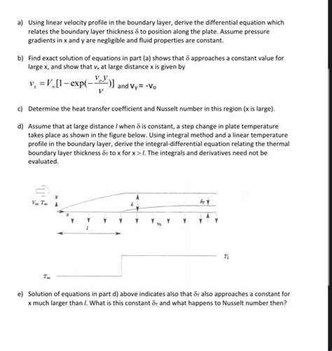 Problem Consider Steady Two Dimensional Laminar Chegg