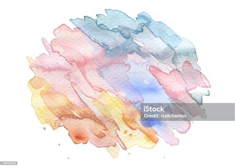 추상 아크릴 수채화 브러시 스트로크 그려진된 배경 텍스처 종이입니다 격리 0명에 대한 스톡 사진 및 기타 이미지 0명 구름 그림 그리기 Istock