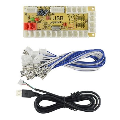 zero delay arcade usb encoder kit 4 8mm connector x2 robotics in canada