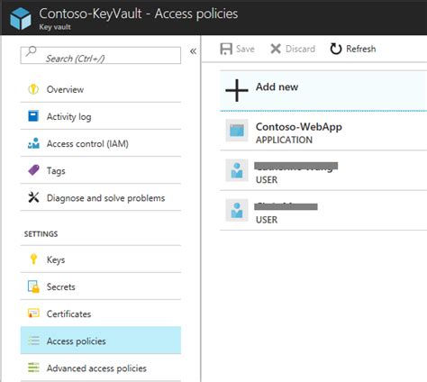 Securely Saving Secret Application Settings For A Web Application Azure Key Vault Azure Docs