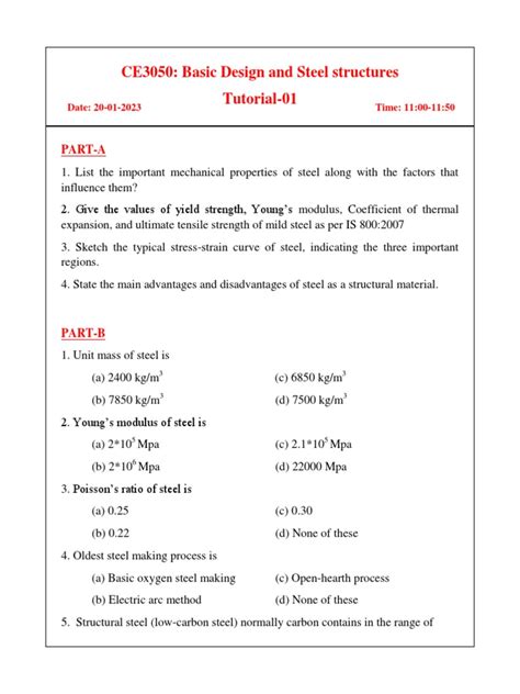 Ce3050 Tutorial01 2023 Pdf