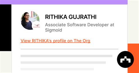 Rithika Gujrathi Associate Software Developer At Sigmoid The Org