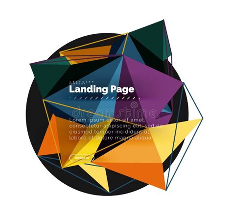 Vector 3d Triangle Abstract Background Polygonal Geometric Design Stock Vector Illustration