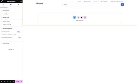 ajax search results area overview — jetsearch crocoblock