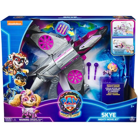 Paw Patrol The Mighty Movie Skye And Deluxe Jet