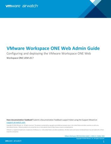 Vmware Workspace One Web Admin Guide Flipbook By Edward Hung FlipHTML