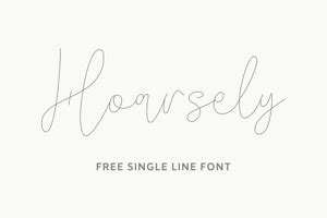 Feasibly Single Line Font Single Line Studio FontSpace