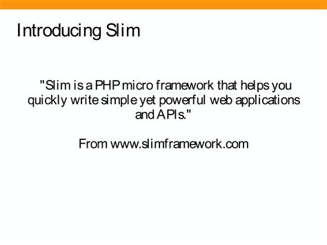Creating Rest Applications With The Slim Micro Framework By Vikram Vaswani Odp