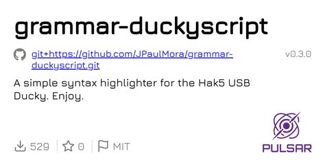 Grammar Duckyscript