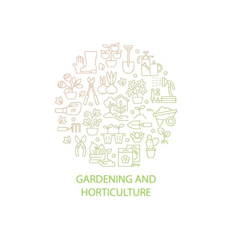 Linear Gradient Layout With Headline For Abstract Gardening Concept Vector Gradient Drawing