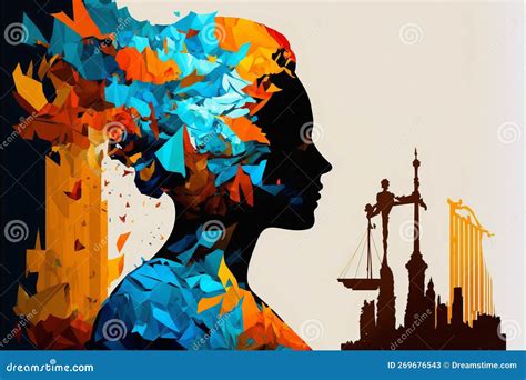 Fairness Abstract Art Generative Ai Stock Illustration Illustration Of Ethics Honesty