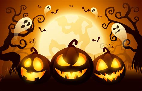 Halloween Jack O Lantern Background 12048337 Vector Art At Vecteezy