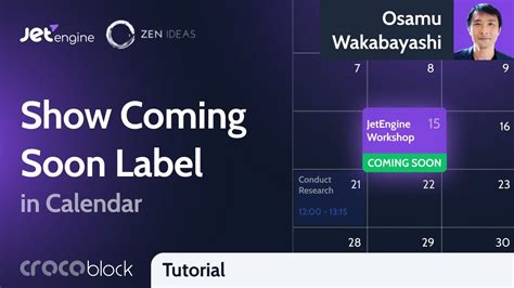 How To Use Dynamic Visibility To Show Coming Soon Label In The Calendar Jetengine Youtube