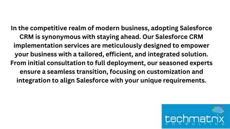 Ppt Salesforce Crm Implementation Services Powerpoint Presentation Free Download Id 12818986