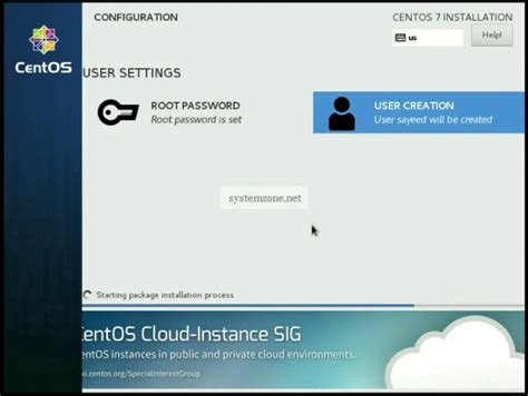 Centos 75 Installation With Gui And Lvm Partition System Zone