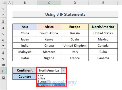How To Use Multiple IF Statements In Excel Data Validation Examples
