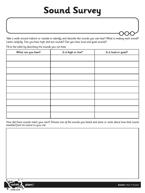 Sound Survey Pdf