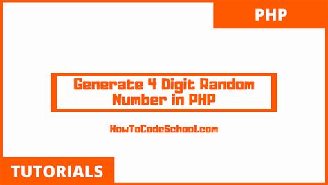 Effortless 4 Digit Random Number Generation In Python