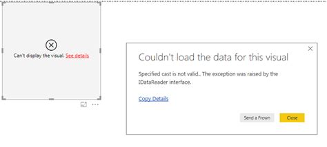 Direct Query Message Specified Cast Is Not Valid Microsoft Fabric