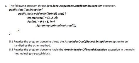 Solved The Following Program Throws Chegg
