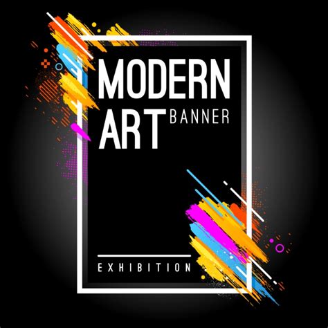 Modern Art Banner Design Template Postermywall