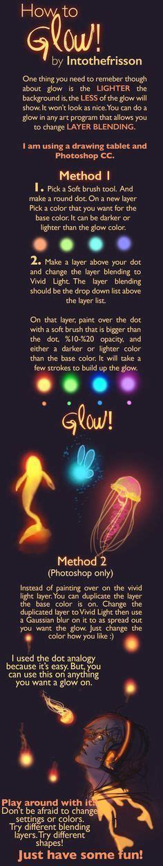 How To Glow Tutorial On Glowing By IntoTheFrisson On DeviantArt Digital Art Tutorial Digital