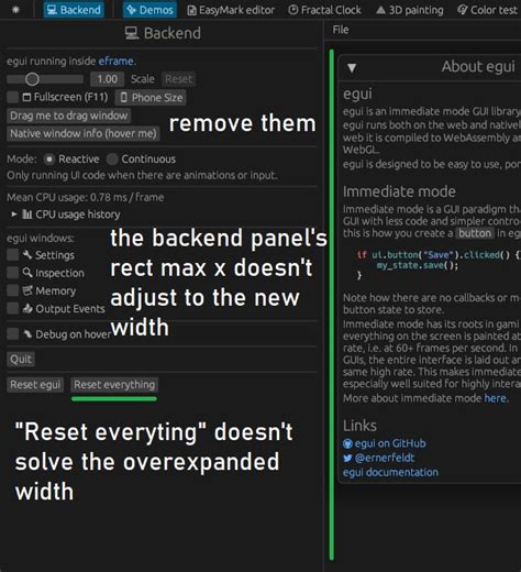 Backend Panels Reset Everything Button Not Resetting Everything · Issue 3254 · Emilkegui