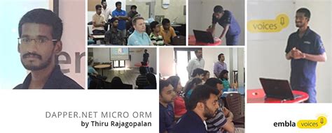 Embla Software Innovation Pvt Ltd On Linkedin Tech Talk Dappernet Micro Orm Presented By