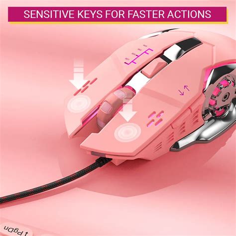 Girly Mouse Optical 3200 Dpi Usb Backlight Usb Girly Modern Colors